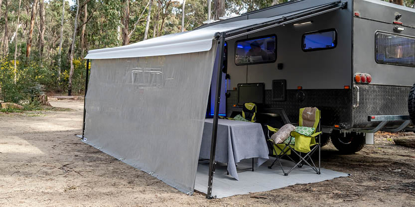 Sun Blocker Walls | Caravan Sun Shades - Aussie Traveller