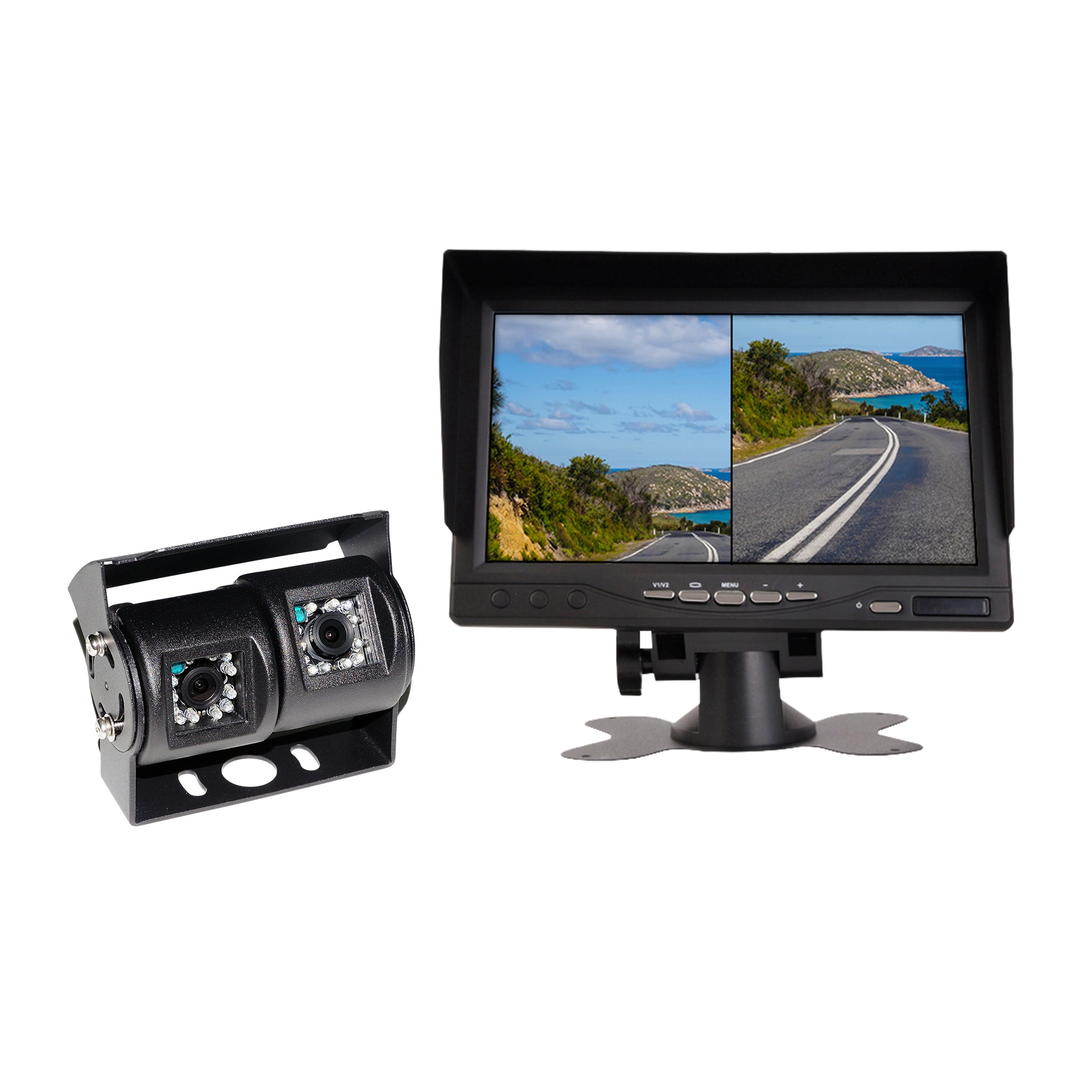 Dual Rear View Camera | Aussie Traveller