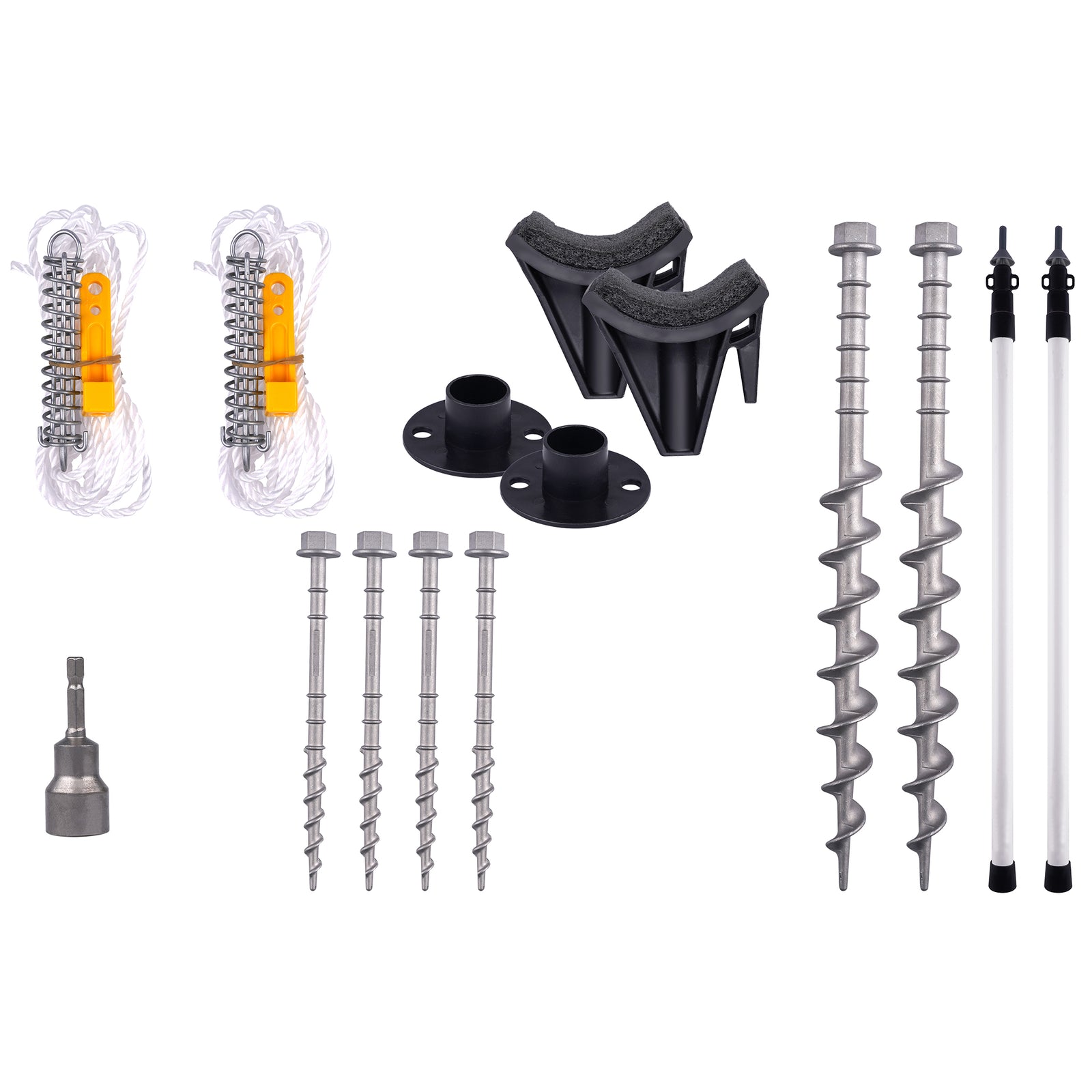 Electric Rollout Awning Cradle Supports | Aussie Traveller