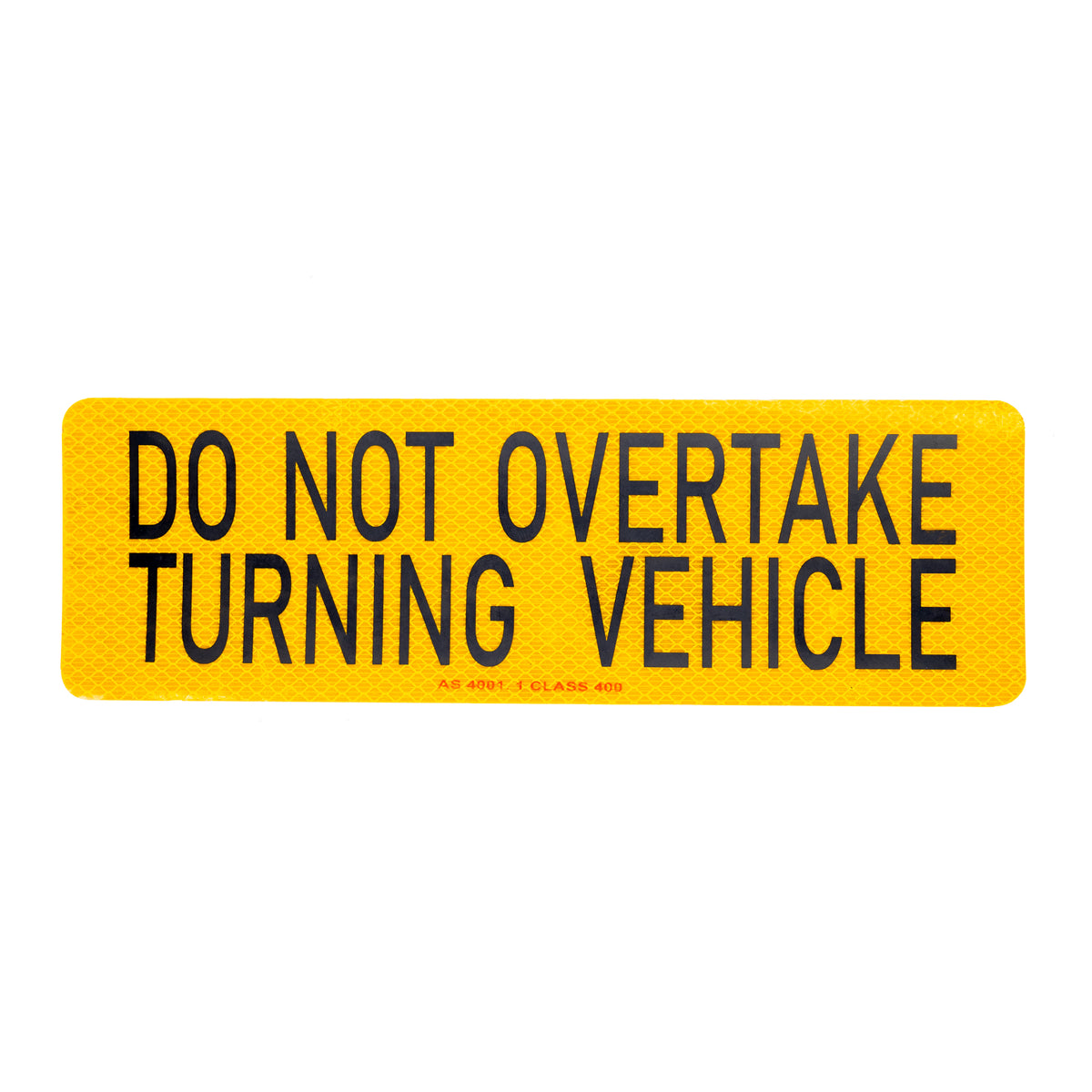 Do Not Overtake Turning Vehicle Sticker – Aussie Traveller